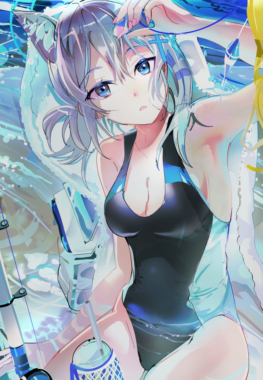 119 blue archive sunaookami shiroko animal ears halo nekomimi swimsuits | #995762 | yande.re